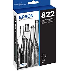 EPSON T822 DURABrite Ultra -Ink Standard Capacity Black & Color -Cartridge Combo Pack (T822120-BCS) & T822 DURABrite Ultra Ink Standard Capacity Black Cartridge (T822120-S)