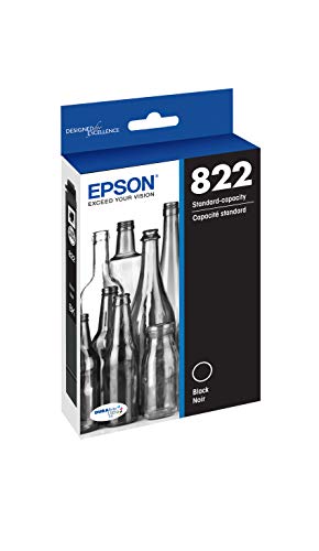 EPSON T822 DURABrite Ultra -Ink Standard Capacity Black & Color -Cartridge Combo Pack (T822120-BCS) & T822 DURABrite Ultra Ink Standard Capacity Black Cartridge (T822120-S)