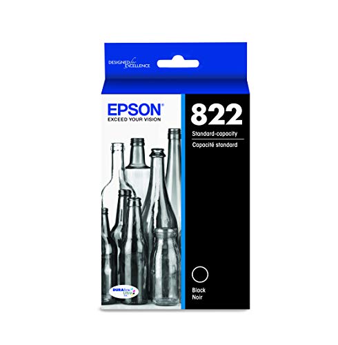 EPSON T822 DURABrite Ultra -Ink Standard Capacity Black & Color -Cartridge Combo Pack (T822120-BCS) & T822 DURABrite Ultra Ink Standard Capacity Black Cartridge (T822120-S)