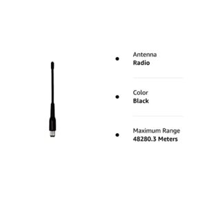 Zip Scanners | Remtronix Police Scanner Radio Antenna | 820S | SMA End Type | 700~900 MHz UHF Digital, Analog & Trunked Frequencies | 7" Flexible Whip, O-Ring | Increase Reception 25-100%