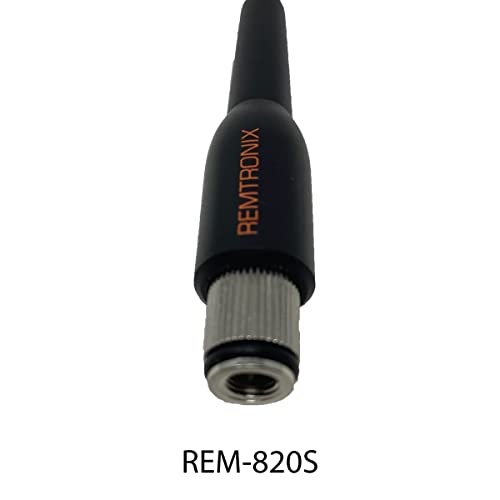 Zip Scanners | Remtronix Police Scanner Radio Antenna | 820S | SMA End Type | 700~900 MHz UHF Digital, Analog & Trunked Frequencies | 7" Flexible Whip, O-Ring | Increase Reception 25-100%