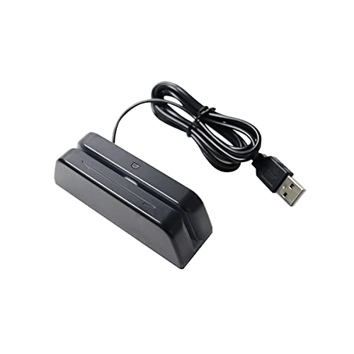 ETEKJOY USB Magnetic Credit Card Reader 3-Track POS Swipe Card Reader MSR123