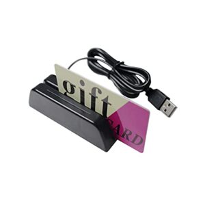 ETEKJOY USB Magnetic Credit Card Reader 3-Track POS Swipe Card Reader MSR123