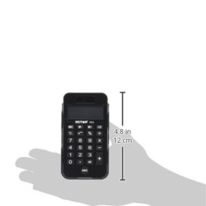 Victor 900 Handheld Calculator, Black, 0.3" x 2.5" x 4.3"