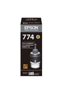 epson t774 ecotank ink ultra-high capacity bottle black (t774120-s) for select epson ecotank printers