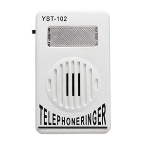 2pcs 95db extra-loud telephone ringer phone ring amplifier ringing help strobe light bell sound landline ringer sound ringtones