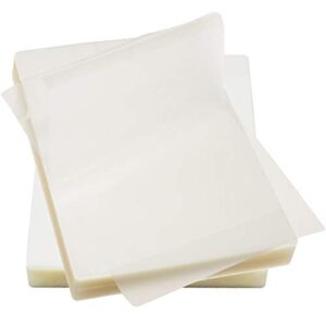 immuson thermal laminating pouches 8.9 x 11.4, 5 mil thickness, crystal clear finish, 100 pack