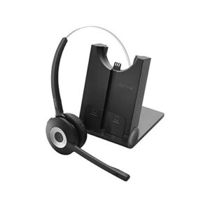 jabra pro 930 ms mono lync optimized wireless headset for softphone , black , mono speaker