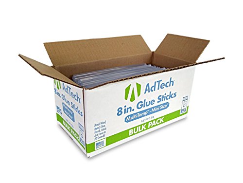 AdTech 8 inch Mini Hot Glue Sticks, Clear