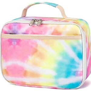 Kids Lunch Box Boys Girls Insulated Lunch Cooler Bag Reusable Lunch Tote Kit for School Travel (094 Tie Dye)