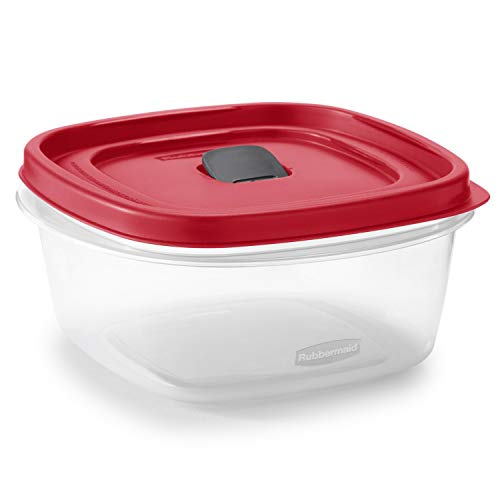 Rubbermaid Easy Find Lids 5-Cup Food Storage and Organization Container, Racer Red