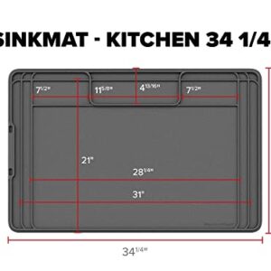 WeatherTech SinkMat Waterproof Under The Sink Cabinet Protection Mat, 34 by 22 Inches, Black