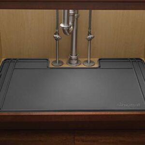 WeatherTech SinkMat Waterproof Under The Sink Cabinet Protection Mat, 34 by 22 Inches, Black