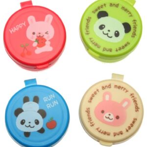 Kotobuki Condiment Containers for Bento Box, Mini, Animal Friends