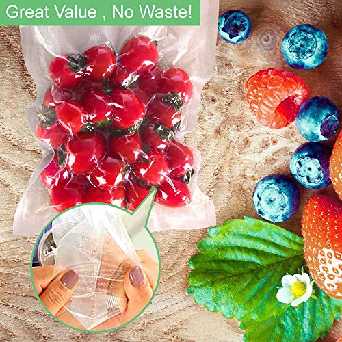 O2frepak 100 Count Vacuum Sealer Bags 50 of Each Size 50 Pint 6"X10"and 50 Quart 8"X12"BPA Free Sous Vide Seal a Meal Commercial Grade Vaccume Seal Pre-Cut Combo Pack Bag