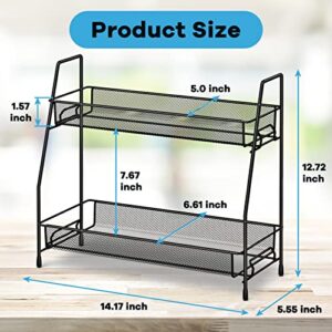 SPISPI Spice Rack Organizer for Cabinet, Bathroom Organizer Countertop, Bathroom Counter Organizer, Kitchen Countertop Organizer, Bathroom Vanity Organizer