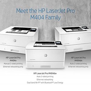 HP LaserJet Pro M404dw Wireless Monochrome Printer with built-in Ethernet & 2-sided printing (W1A56A)