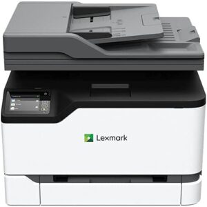 lexmark mc3224i color laser multifunction product with print, copy, digital fax, scan and wireless capabilities, plus full-spectrum security and print speed up to 24ppm (40n9640), white, small