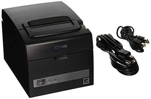 Citizen America CT-S310II-U-BK CT-S310II Series Two-Color POS Thermal Printer with PNE Sensor, 160 mm/Sec Print Speed, USB/Serial Connection, Black