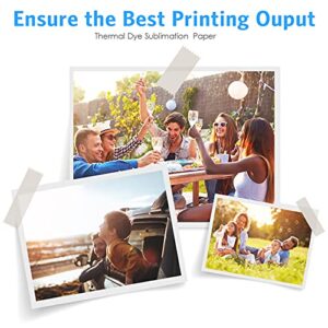 Liene 4x6'' Photo Printer Bundle (100 pcs +3 Ink Cartridges), Wi-Fi Picture Printer, Photo Printer for iPhone, Android, Smartphone, Computer, Dye-Sublimation, Portable Photo Printer for Home Use