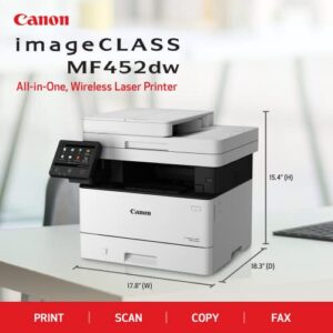 Canon imageCLASS MF452dw All-in-One Wireless Monochrome Laser Printer |Print, Copy, Scan and Fax|5" inch Color Touch LCD with One Pass Duplex Scan