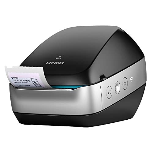 DYMO LabelWriter Wireless Label Printer, Black - USB 2.0 and Wi-Fi Connectivity - 600 x 300 dpi, Prints 71 Address Labels Per Minute, Direct Thermal Printing Technology