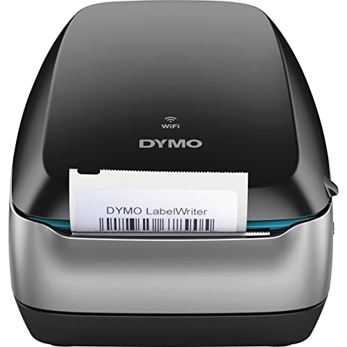 DYMO LabelWriter Wireless Label Printer, Black - USB 2.0 and Wi-Fi Connectivity - 600 x 300 dpi, Prints 71 Address Labels Per Minute, Direct Thermal Printing Technology