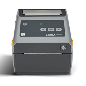 zebra zd621 direct thermal desktop printer 203 dpi print width 4-inch usb serial ethernet zd6a042-d01f00ez