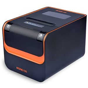 rongta pos printer, 80mm direct thermal receipt printer with auto cutter, usb serial ethernet interface, support windows/mac/linux cash drawer, restaurant kitchen printer for esc/pos (rp332)