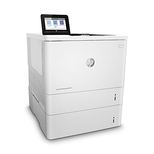 HP LaserJet Enterprise M611x Monochrome Printer with built-in Ethernet, 2-sided printing & extra paper tray (7PS85A) White