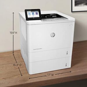 HP LaserJet Enterprise M611x Monochrome Printer with built-in Ethernet, 2-sided printing & extra paper tray (7PS85A) White