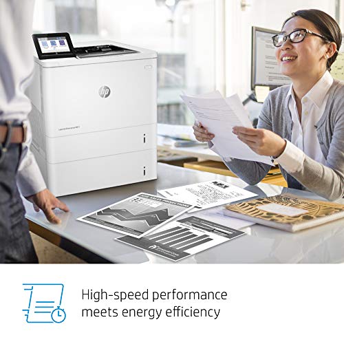 HP LaserJet Enterprise M611x Monochrome Printer with built-in Ethernet, 2-sided printing & extra paper tray (7PS85A) White