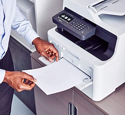 Brother Color MFC-L3750CDW All-in-One Digital Wireless Laser Printer - Print Copy Scan Fax - 24 ppm, 600 x 2400 dpi, Auto 2-Sided Printing, 50-Sheet ADF, 3.7" TFT Touchscreen LCD, Ethernet, BROAGE