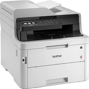 Brother Color MFC-L3750CDW All-in-One Digital Wireless Laser Printer - Print Copy Scan Fax - 24 ppm, 600 x 2400 dpi, Auto 2-Sided Printing, 50-Sheet ADF, 3.7" TFT Touchscreen LCD, Ethernet, BROAGE