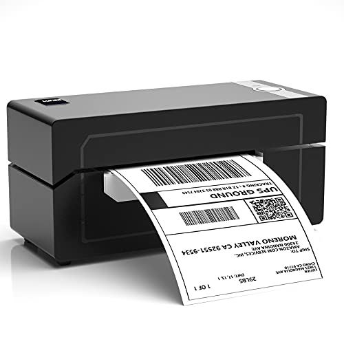 LUFIER Shipping Label Printer, Commercial Grade Direct Thermal Printer for Shipping Labels 4x6 Desktop Barcode Shipping Label Printer 150mm/s, Compatible with USPS, UPS, FedEx, Shopify, Ebay & Amazon