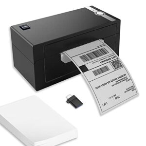 lufier 4×6 label printer – commercial grade thermal label printer for shipping packages, thermal printer for shipping labels printer work with usps ups fedex shopify ebay amazon support windows & mac