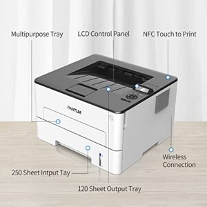 Pantum P3302DW Compact Black & White Laser Printer Wireless Ethernet and USB2.0 Capabilities, Auto Two-Sided Printing, Home Office Use (V4B15B)