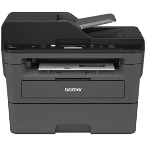 brother dcp-l2550dwb all-in-one wireless monochrome laser printer – print scan copy – 2400 x 600 dpi, 36 ppm, 128mb memory, 250-sheet, 50-sheet adf, automatic duplex printing, cbmoun printer cable