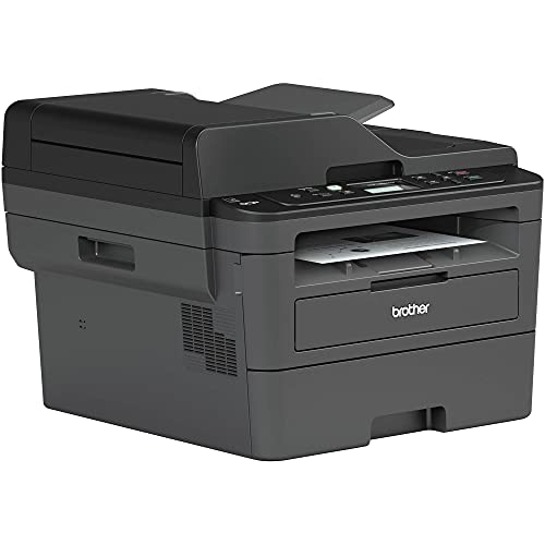 Brother DCP-L2550DWB All-in-One Wireless Monochrome Laser Printer - Print Scan Copy - 2400 x 600 dpi, 36 ppm, 128MB Memory, 250-Sheet, 50-Sheet ADF, Automatic Duplex Printing, CBMOUN Printer Cable