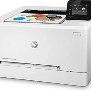 HP Color Laserjet Pro M255dw Wireless Laser Printer Single-Function, White - 22 ppm, 600 x 600 dpi, 8.5 x 14, Auto Duplex Printing, 2.7" Touchscreen, Ethernet, Cbmou Printer Cable