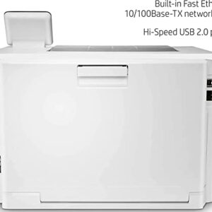 HP Color Laserjet Pro M255dw Wireless Laser Printer Single-Function, White - 22 ppm, 600 x 600 dpi, 8.5 x 14, Auto Duplex Printing, 2.7" Touchscreen, Ethernet, Cbmou Printer Cable