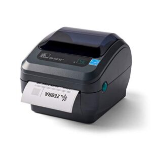 zebra gx420d direct thermal desktop printer print width of 4 in usb serial and ethernet port connectivity gx42-202410-000