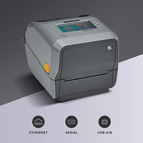 ZEBRA ZD621 Direct Thermal Desktop Printer Color Touch LCD 203 dpi Print Width 4-inch USB Serial Ethernet ZD6A142-D01F00EZ