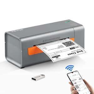 vevor bluetooth thermal label printer, wireless shipping label printer w/automatic label recognition, support windows/macos/linux/chromebook/android/ios, compatible with usps, amazon, ebay, etsy, etc