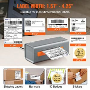 VEVOR Bluetooth Thermal Label Printer, Wireless Shipping Label Printer w/Automatic Label Recognition, Support Windows/MacOS/Linux/Chromebook/Android/iOS, Compatible with USPS, Amazon, Ebay, Etsy, etc