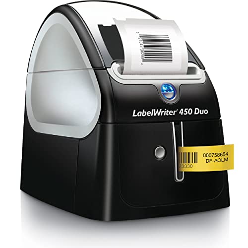 DYMO 1752267 LabelWriter 450 Duo Thermal Barcode Label Printer - USB 2.0 Connectivity - 71 Labels/min Print Speed, 300 dpi, 2.44" Label Width, Monochrome