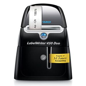 DYMO 1752267 LabelWriter 450 Duo Thermal Barcode Label Printer - USB 2.0 Connectivity - 71 Labels/min Print Speed, 300 dpi, 2.44" Label Width, Monochrome