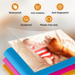 iDPRT 4'' x 6'' Photo Printer, Instant Photo Printer with 10 Sheets & 1 Ribbon, Full-Color Photo, AR Video Printing, Thermal Dye Sublimation, Thermal Photo Printer for Home Use, Support iOS Android