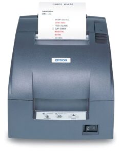 epson c31c514667 dot matrix receipt printer tm-u220b, ethernet, autocutter, power supply included, dark gray