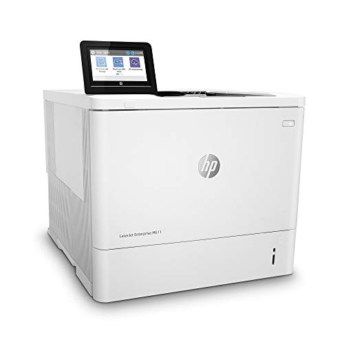 HP LaserJet Enterprise M611dn Monochrome Printer with built-in Ethernet & 2-sided printing (7PS84A) White